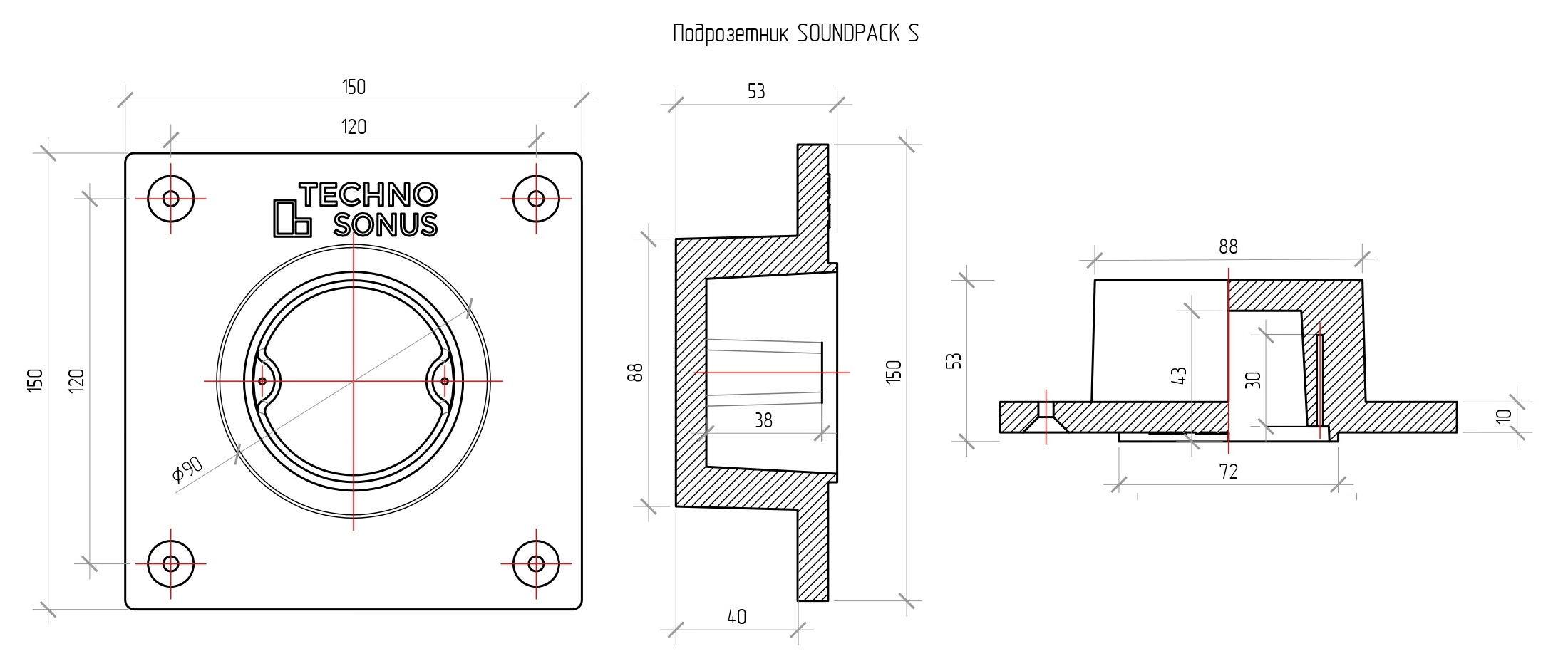Подрозетники СаундПак (SoundPack) — характеристики, фото, отзывы | Techno Sonus